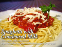 Spaghetti with Condensed Milk | Panlasang Pinoy Meaty Recipes
